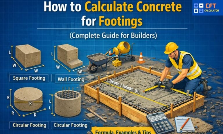 Concrete Footing Calculation: Formula, Example & Tips