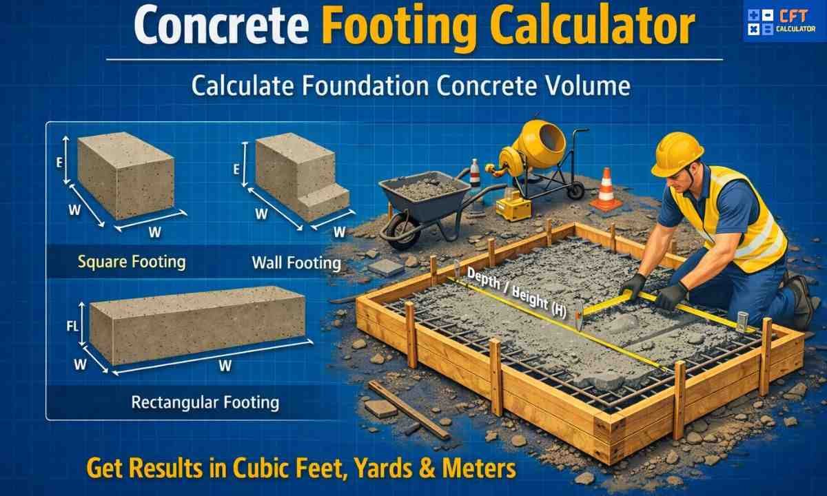 Concrete Footing Calculator – Calculate Concrete for Footings & Foundations